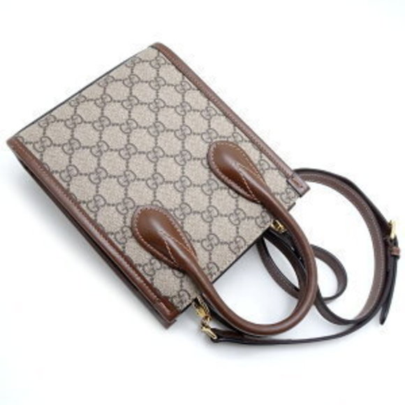 Gucci | Bags | Gucci Interlocking Gg Mini Tote Bag Gg Supreme Canvas ...